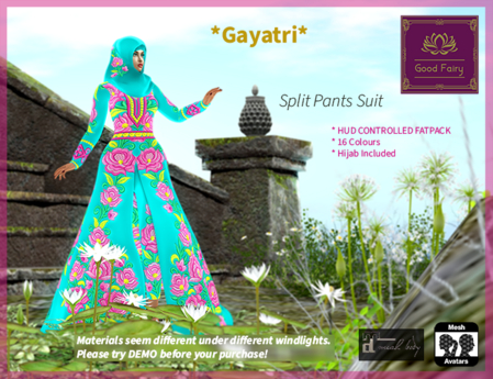 Second Life Marketplace - [Good Fairy] - Gayatri {Split Pants Suit ...